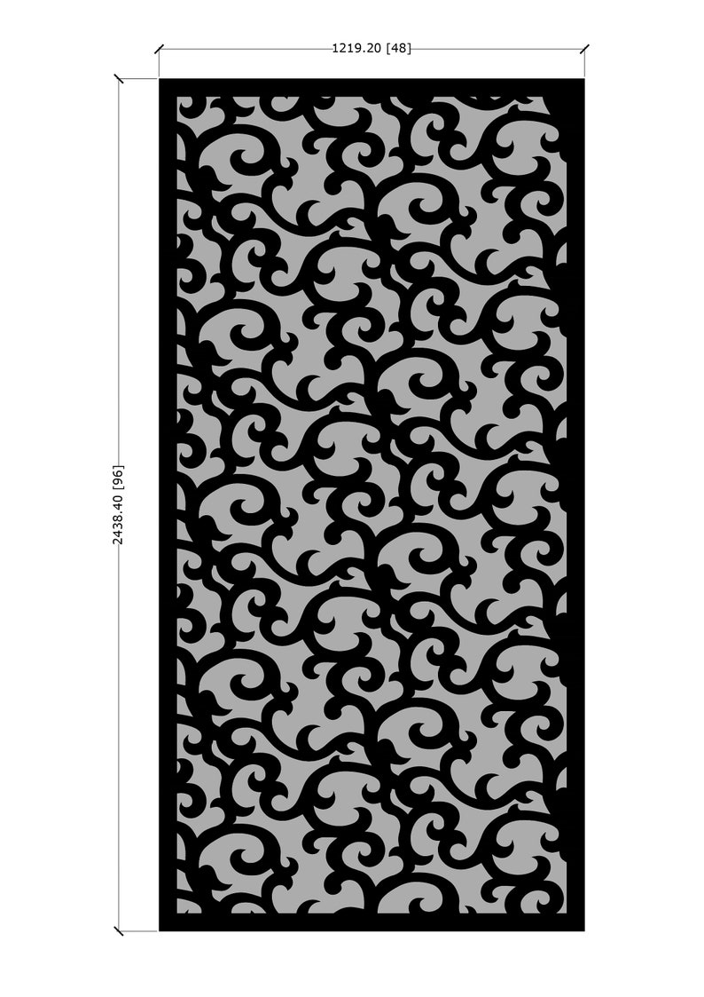 Elevation Jali Screen - Laser Cut Partition Stencil (DXF, PDF) - Etsy
