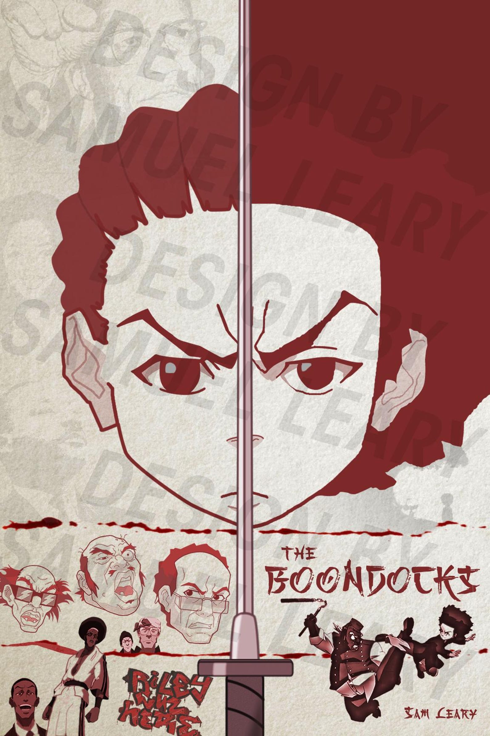The Boondocks Poster - Adult Swim TV Series Print (4" X 6") - Etsy UK