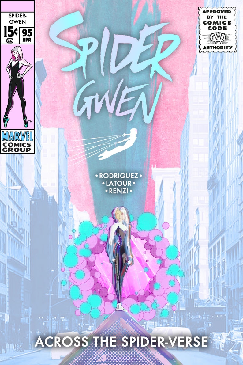 Gwen Stacy Spider-gwen Poster Across the Spider-verse Print - Etsy