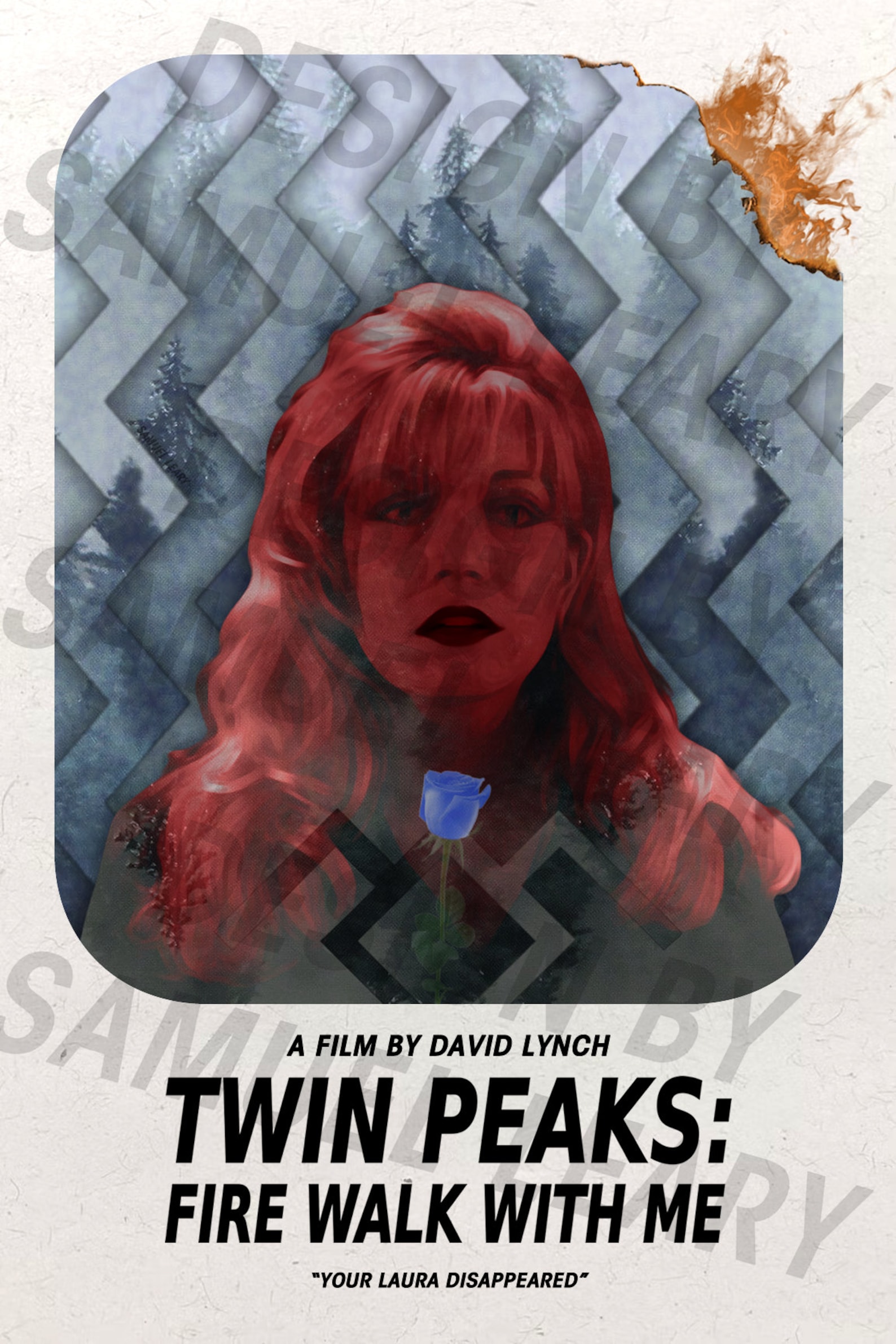 Laura Palmer Fire Walk With Me Poster - Twin Peaks Print (4" X 6") - Etsy
