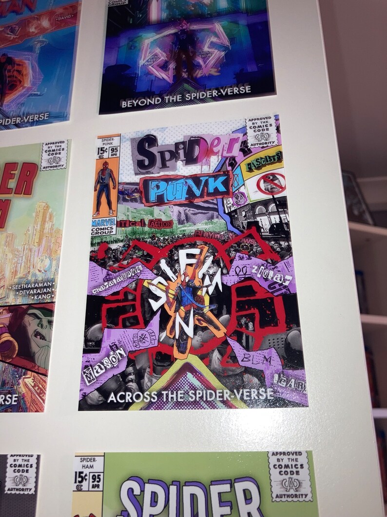 Hobie Brown Spider-punk Poster - Across the Spider-verse Print (4" X 6 ...