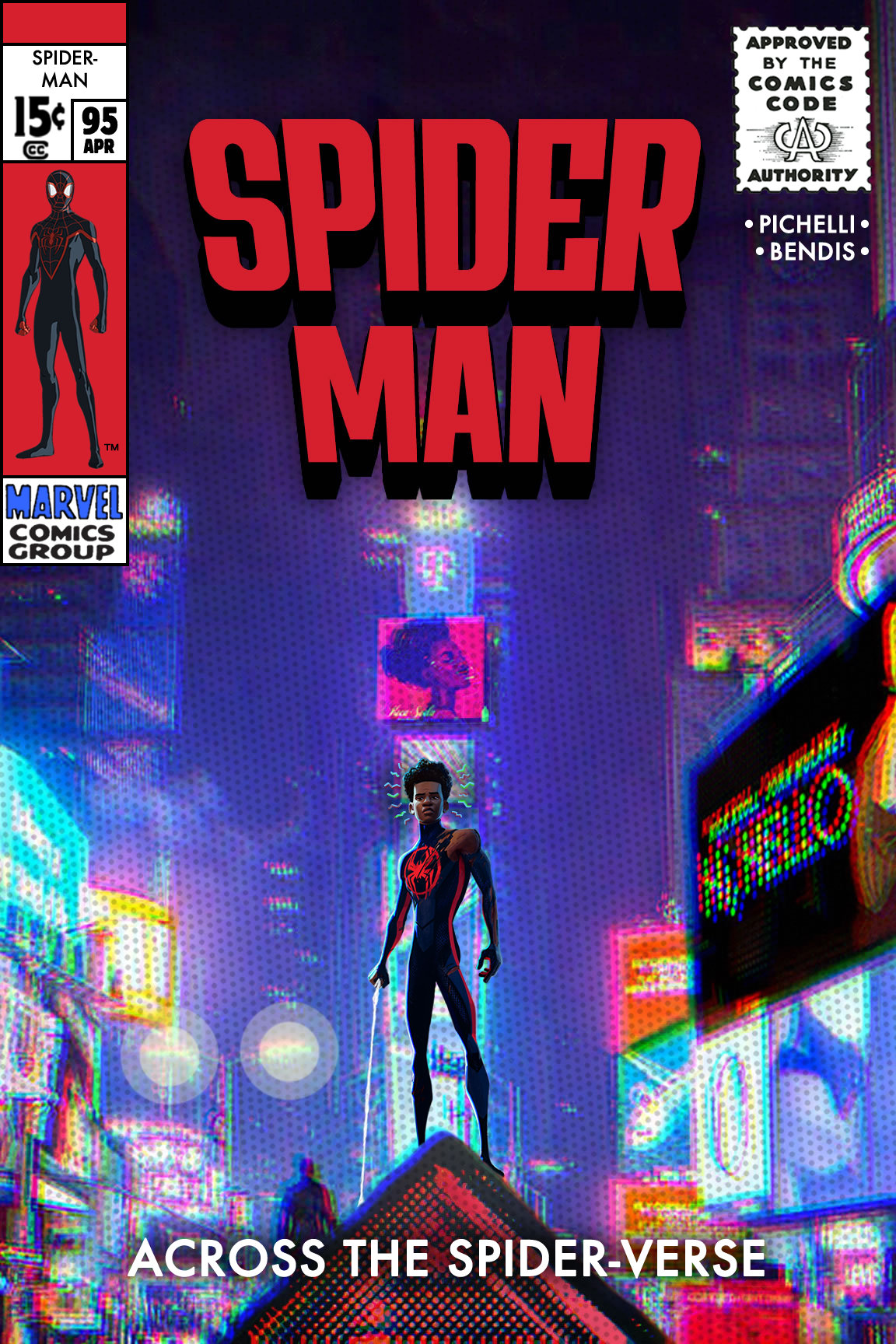 Miles Morales Spider-man Poster Across the Spider-verse - Etsy