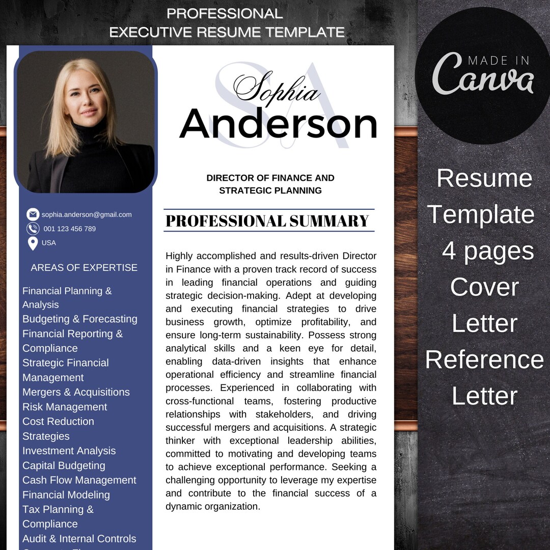 Executive Resume Template Bundle - Elevate Your Career With ...