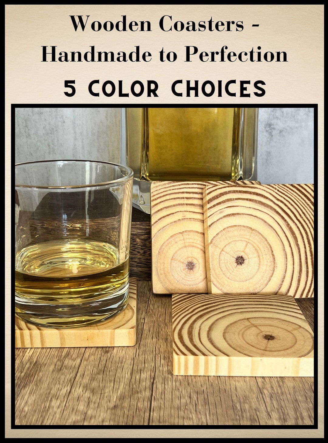 Homemade 4x4 Coasters Wooden Coasters Chic Coasters Cool Coasters Fun ...