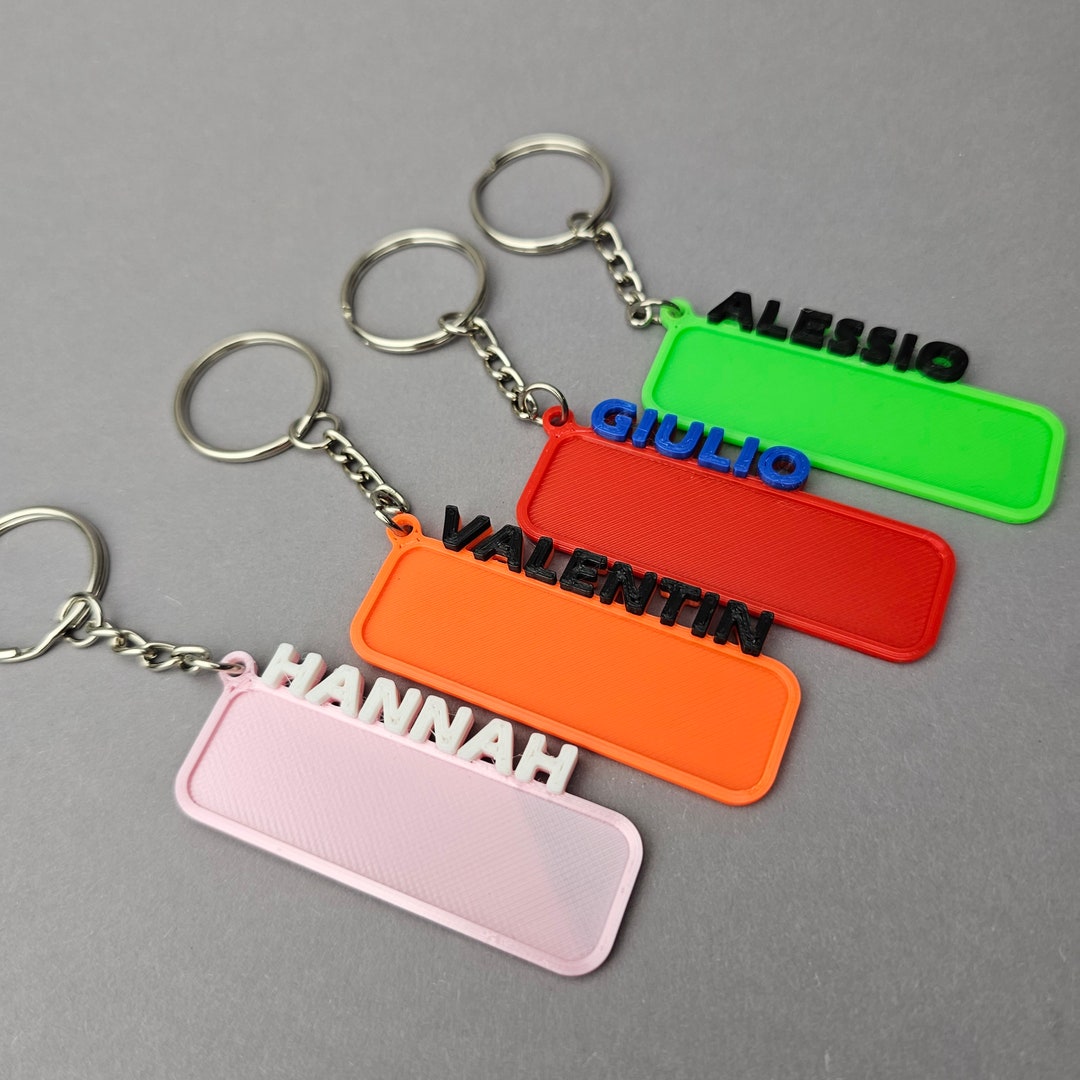 Personalized 3D Name Tag Pendants Identification for Bags, School Bags ...