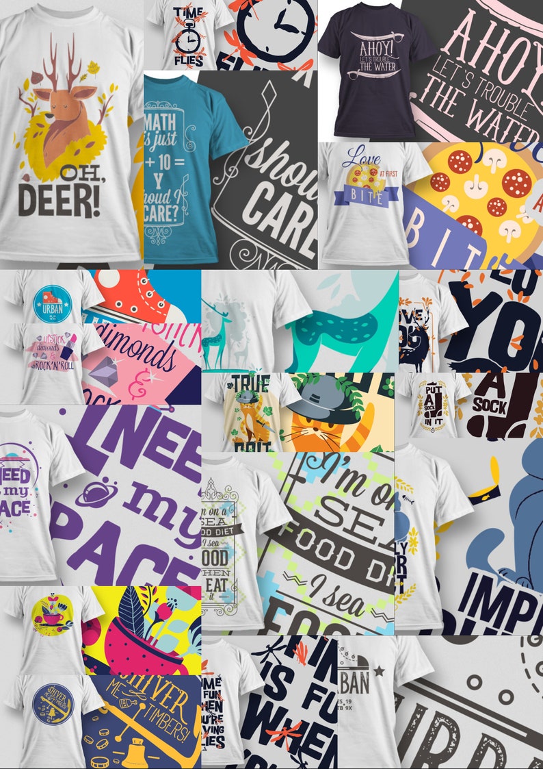 4000 Editable T-shirt Designs Mega Bundle Ai Eps Psd Png Jpg Multiple ...