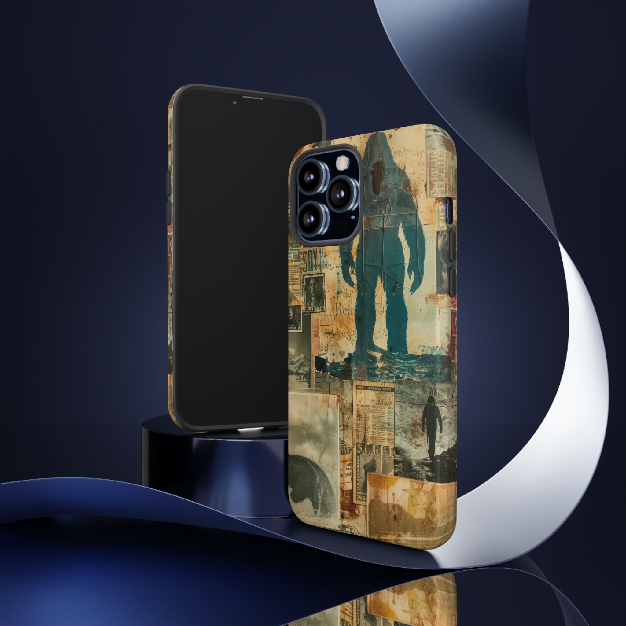 Bigfoot Collage Phone Case for iPhone 15 14 13 Pro Max 12 Mini XR 7 SE ...