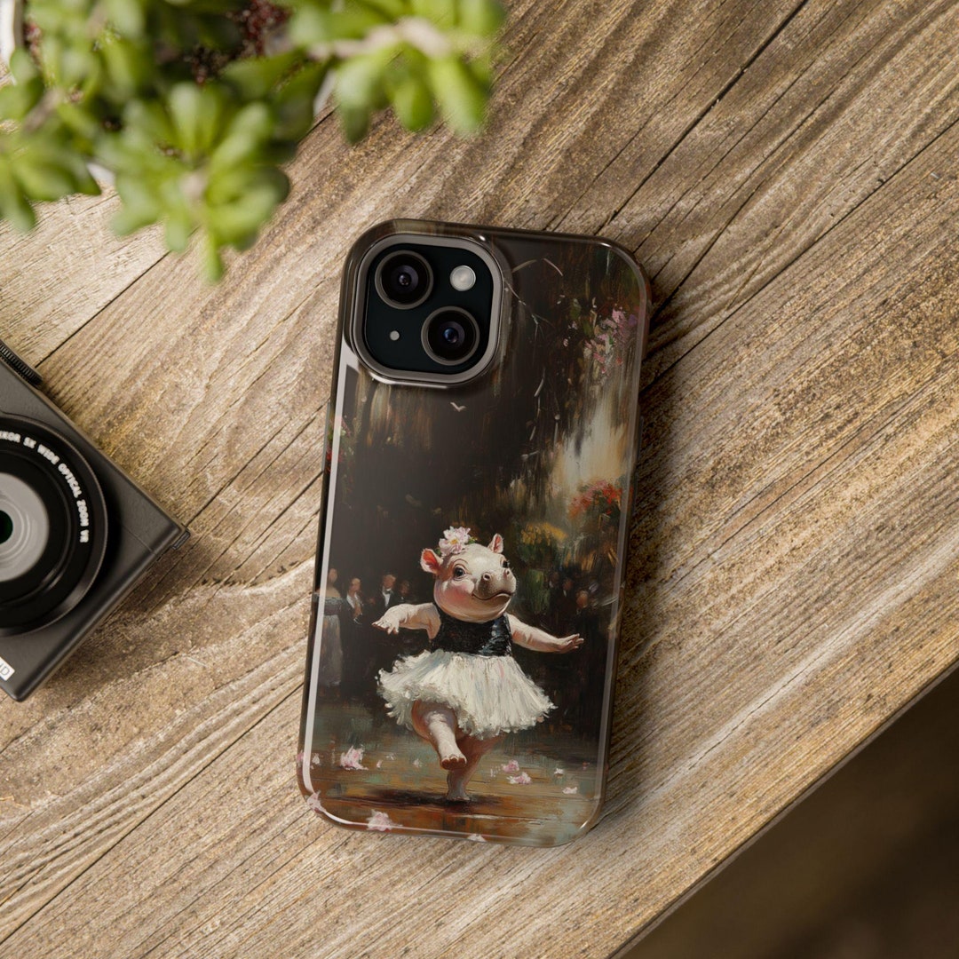 Ballerina Moo Deng iPhone Case Magsafe - iPhone 16 15 14 13 Case Baby ...