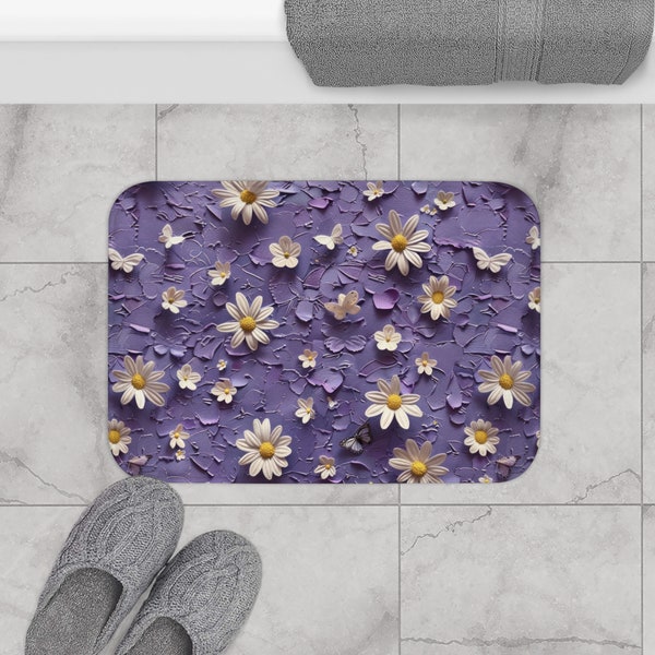 Daisy Bath Mat - Etsy