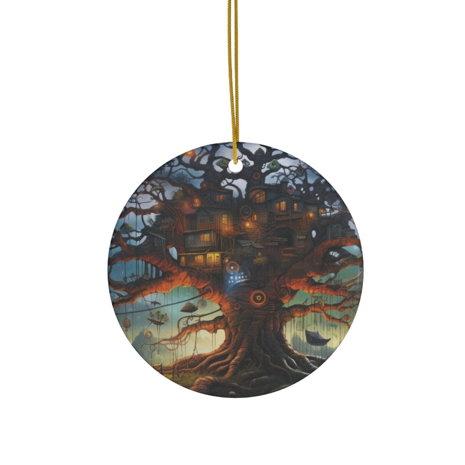 Tree of Life Fairy Tale Ornament | Tree Magic Ceramic Ornament ...
