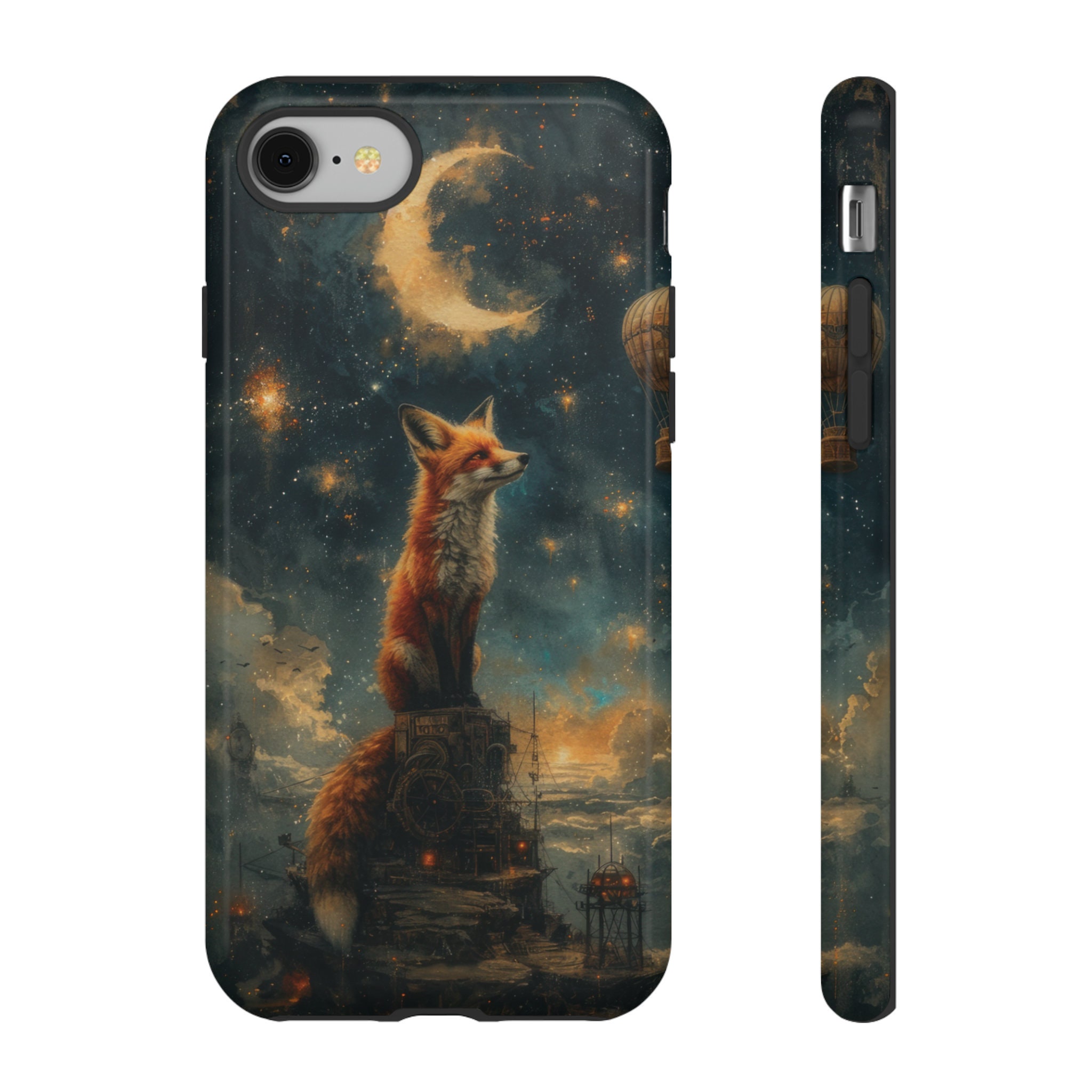 Steampunk Red Fox Phone Case Fox Lover's Gift Phone Case Fantasy Art ...