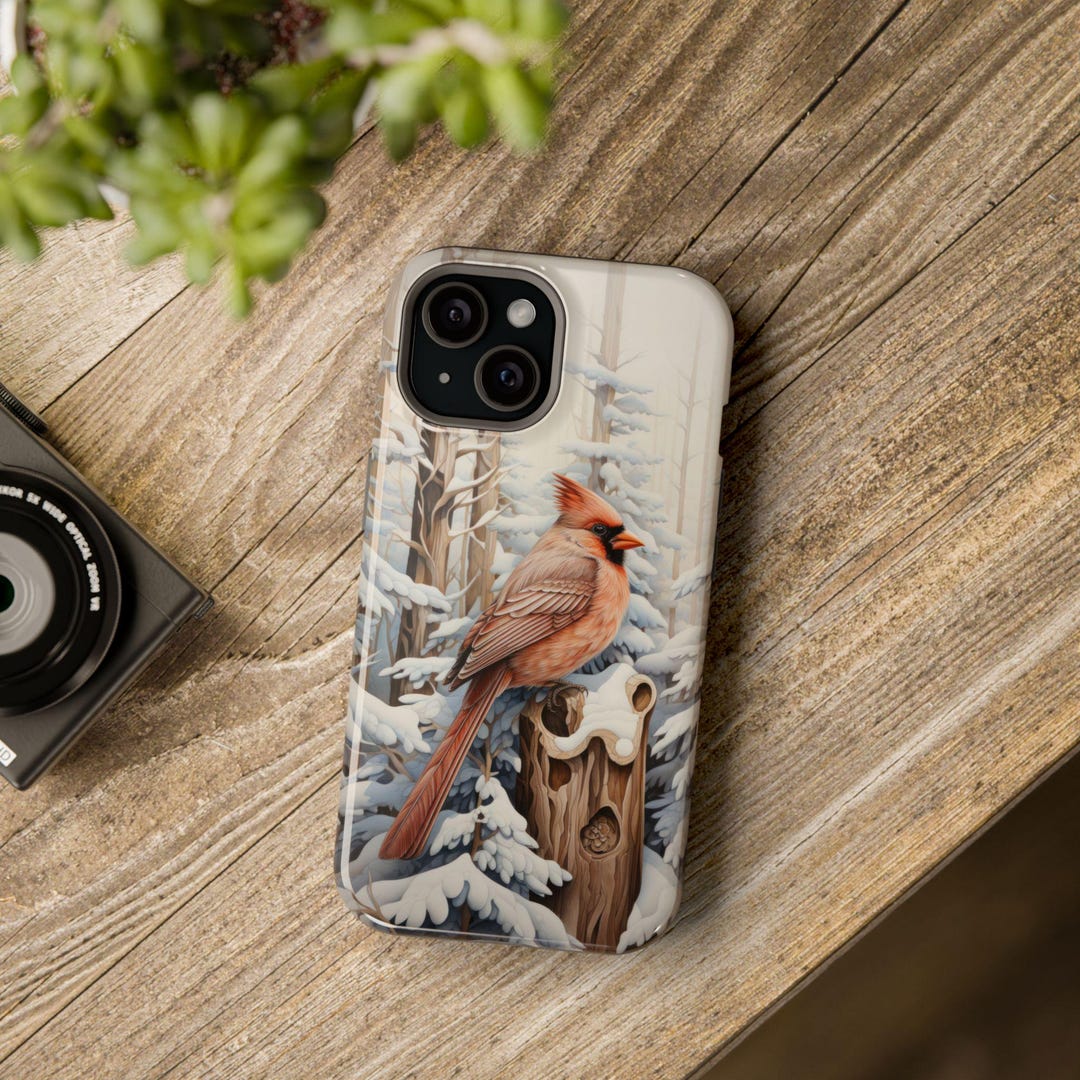 Red Cardinal Phone Case | Cardinal Songbird Magsafe Case | Cardinal in ...
