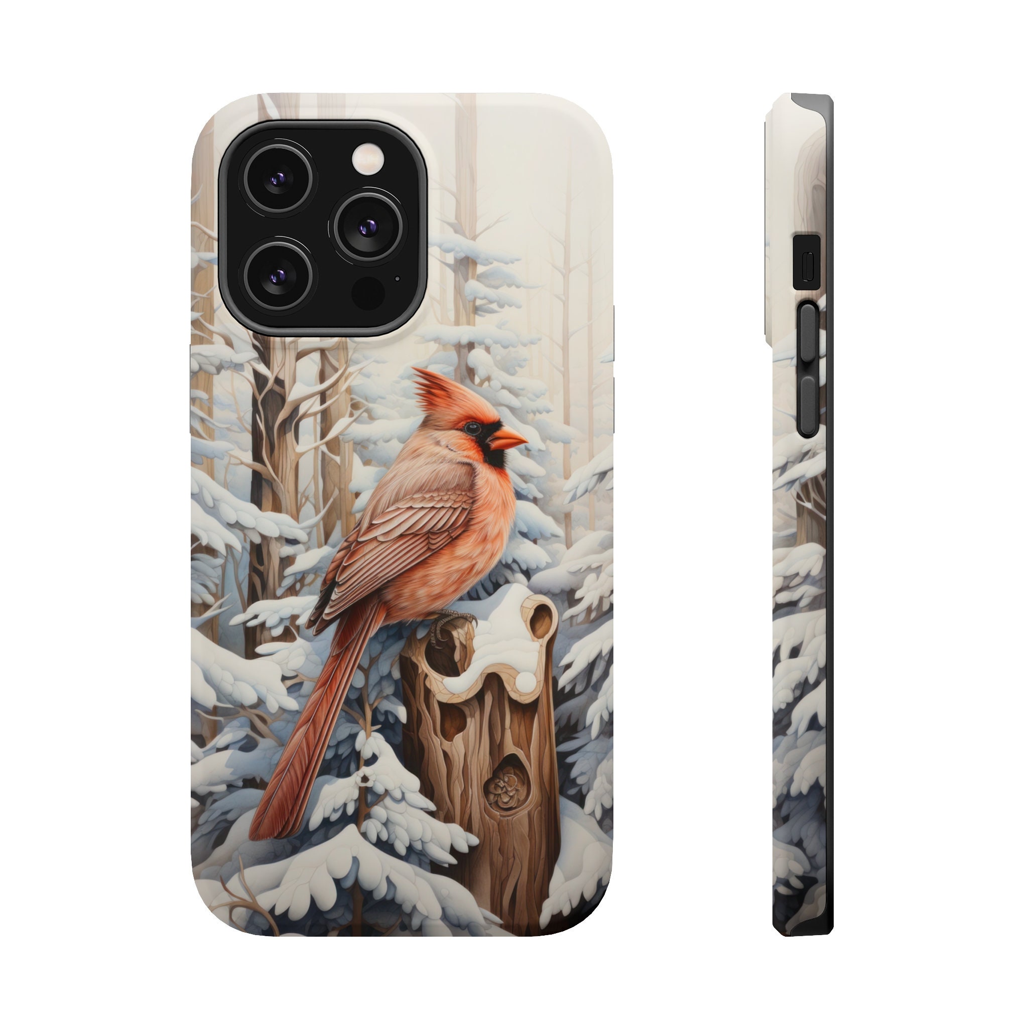 Red Cardinal Phone Case Cardinal Songbird Magsafe Case - Etsy