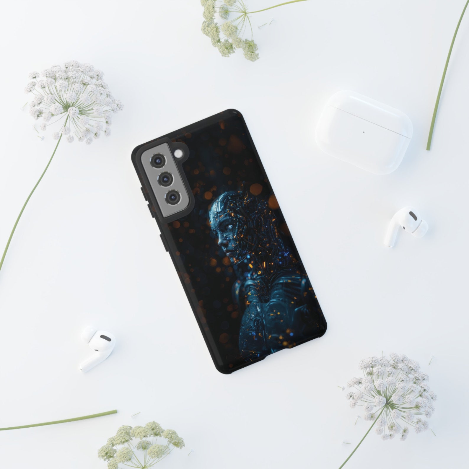 Sci-fi Techie Robot Android iPhone Case | Futuristic Electronic Girl ...