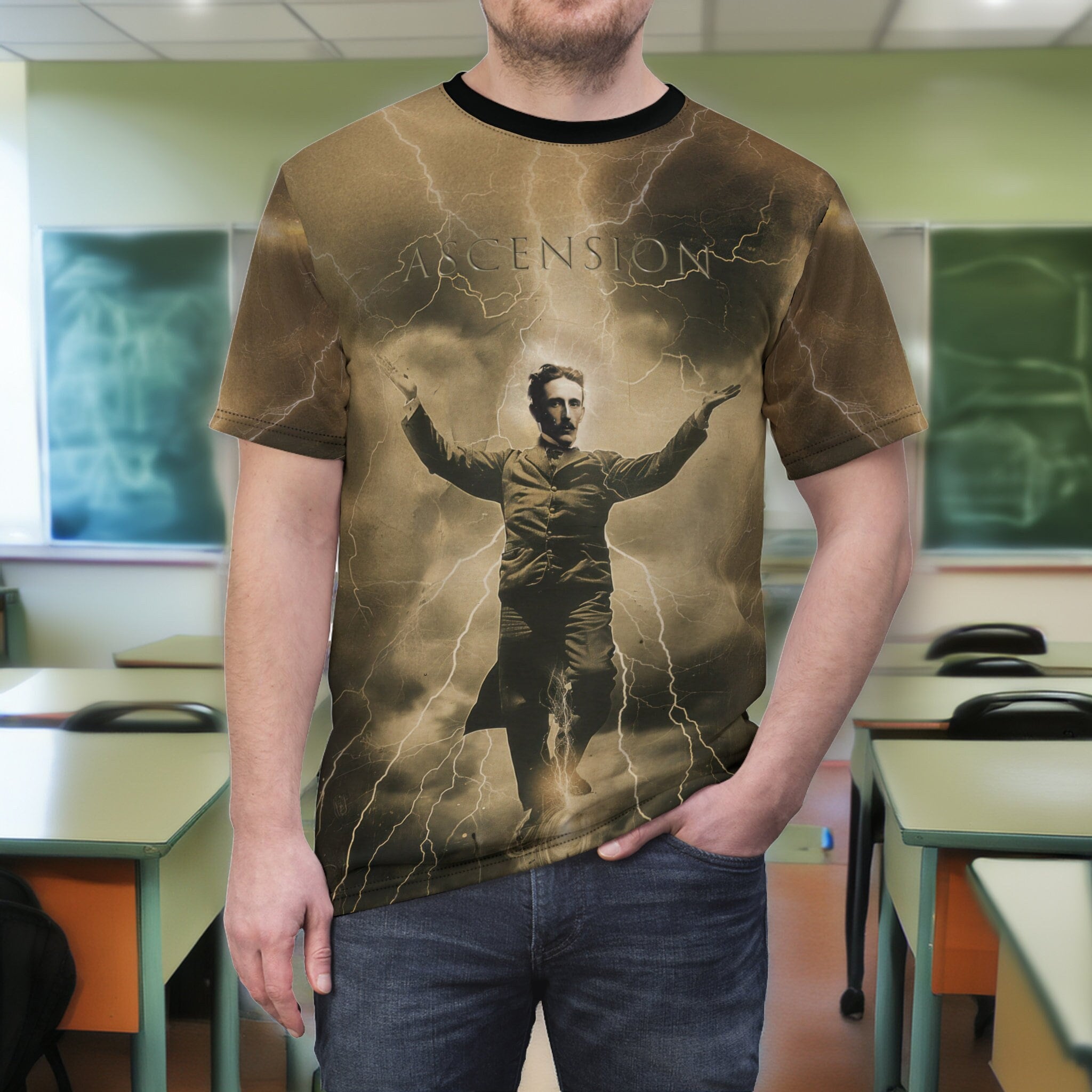 Nikola Tesla Shirt the Ascension Nikola Tesla T-shirt Gift for Science ...