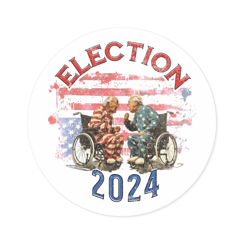 Disenfranchised Election 2024 Satirical Car Stickers - Old White Men ...