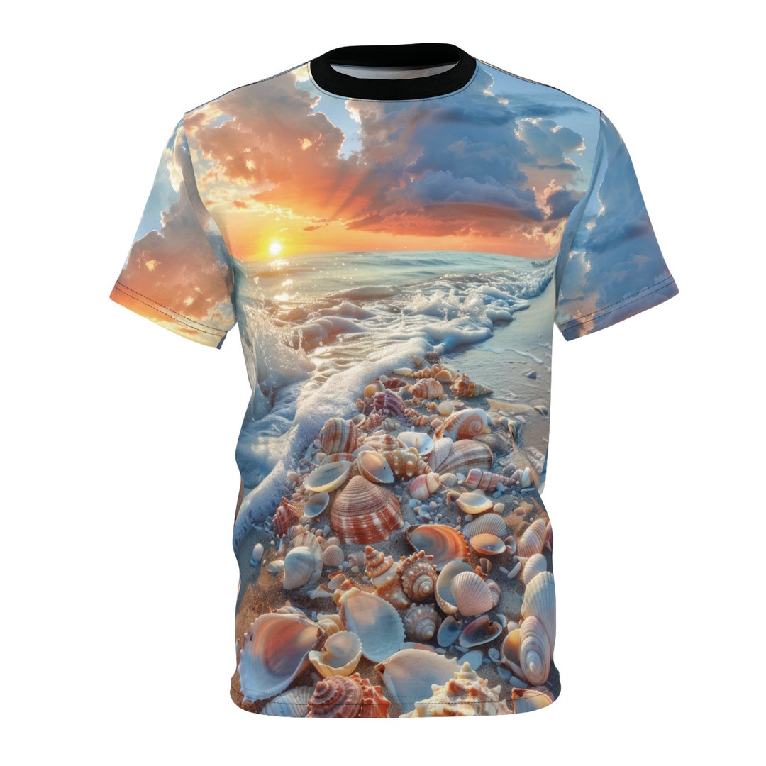Sea Shells Beach All-over Shirt | Gift for Scuba Divers | Ocean Lovers ...