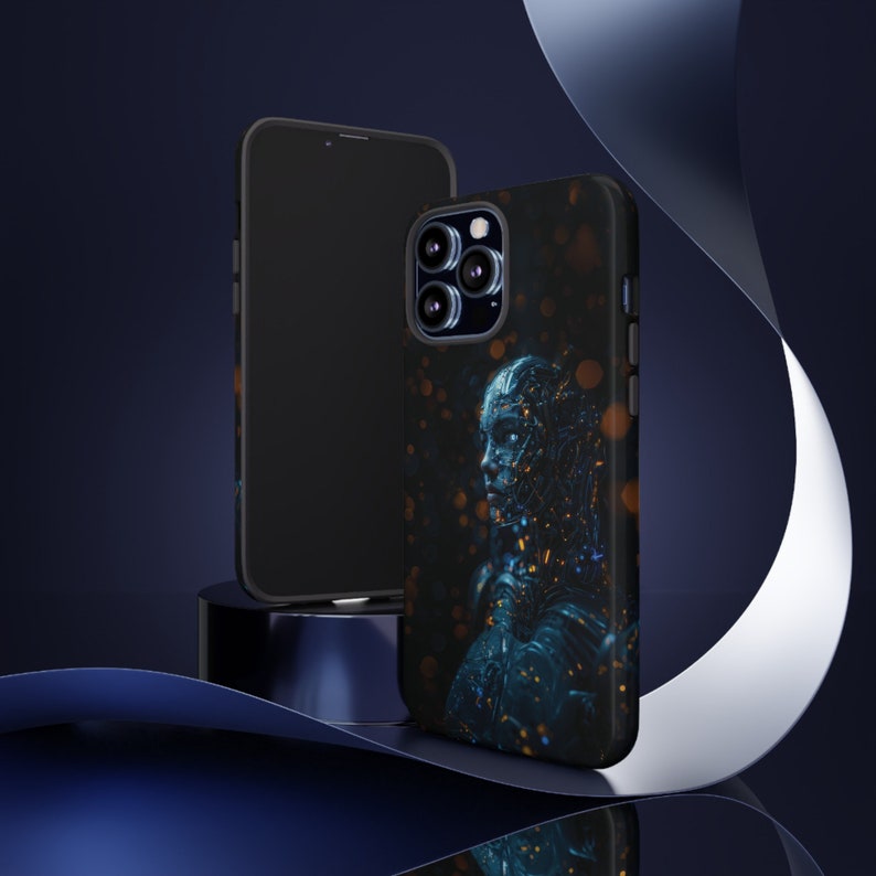 Sci-fi Techie Robot Android iPhone Case | Futuristic Electronic Girl ...