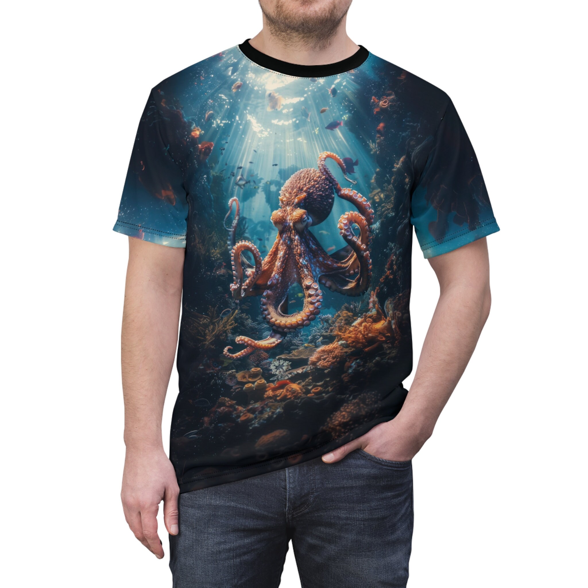 Octupus All-over Shirt | Gift for Scuba Divers | Octopus Scuba Diving T ...