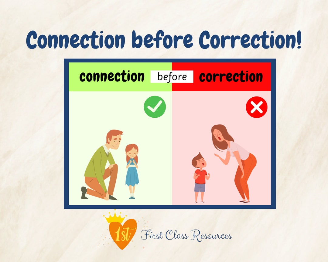 Connect Before Correct Poster, Digital Download, Poster, Staffroom ...