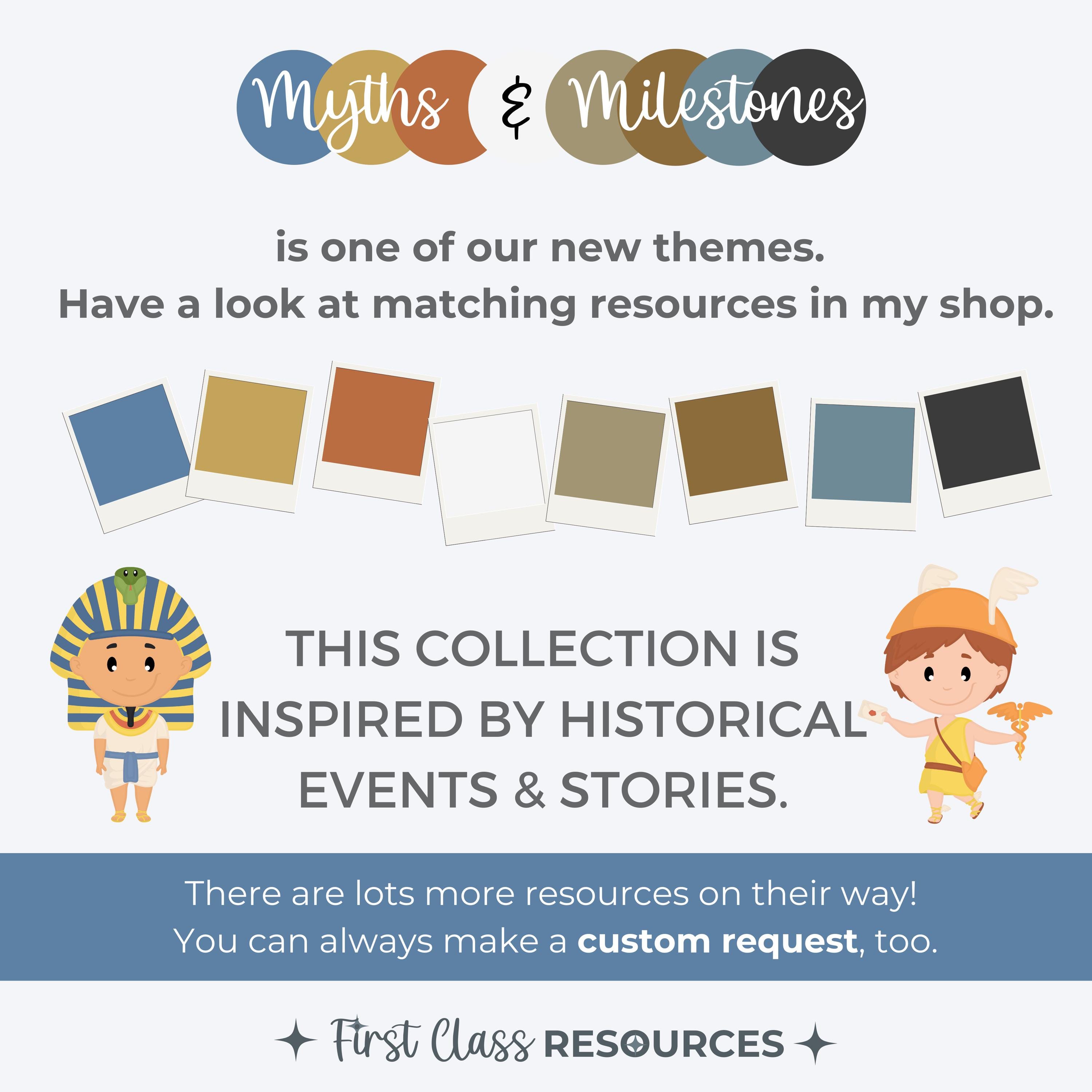 Bulletin Board Displays, Ancient Egypt Bunting and Borders Printable ...