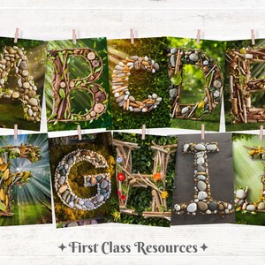 Nature Alphabet Cards Printable, Digital Download, Natural Early Years ...