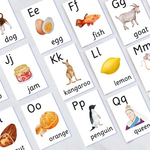 Classroom Watercolor Alphabet Posters Educational Alphabet Poster ...