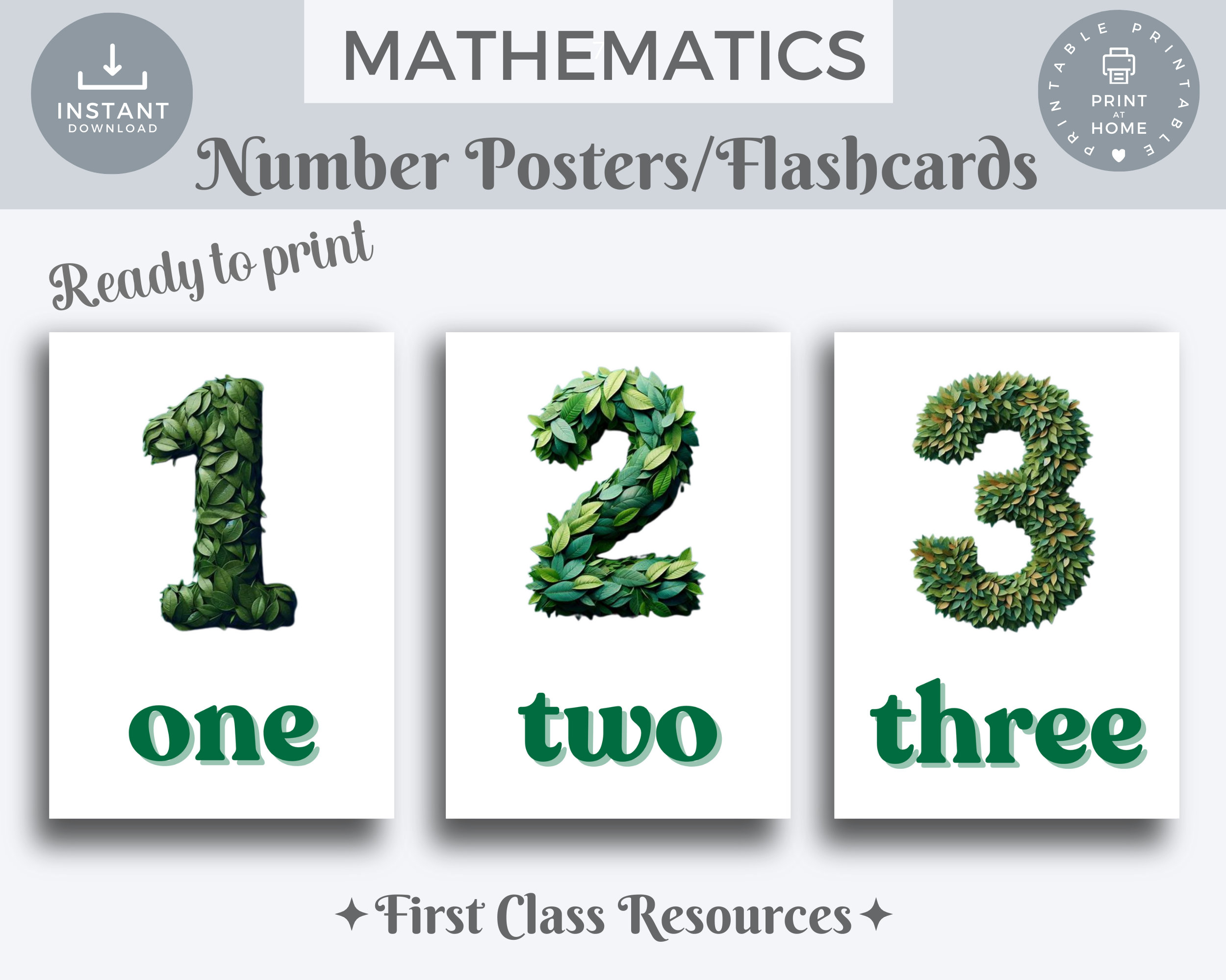 Natural Numbers For Display