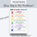 How Big is My Problem Poster, Zones of Regulation Poster, Size of the ...