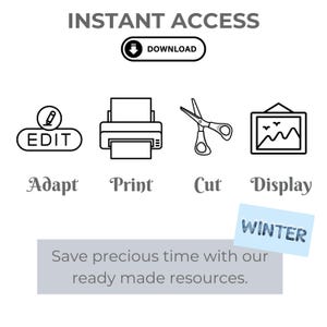 Winter Alphabet Clipart, Winter Display Lettering, Winter Alphabet ...