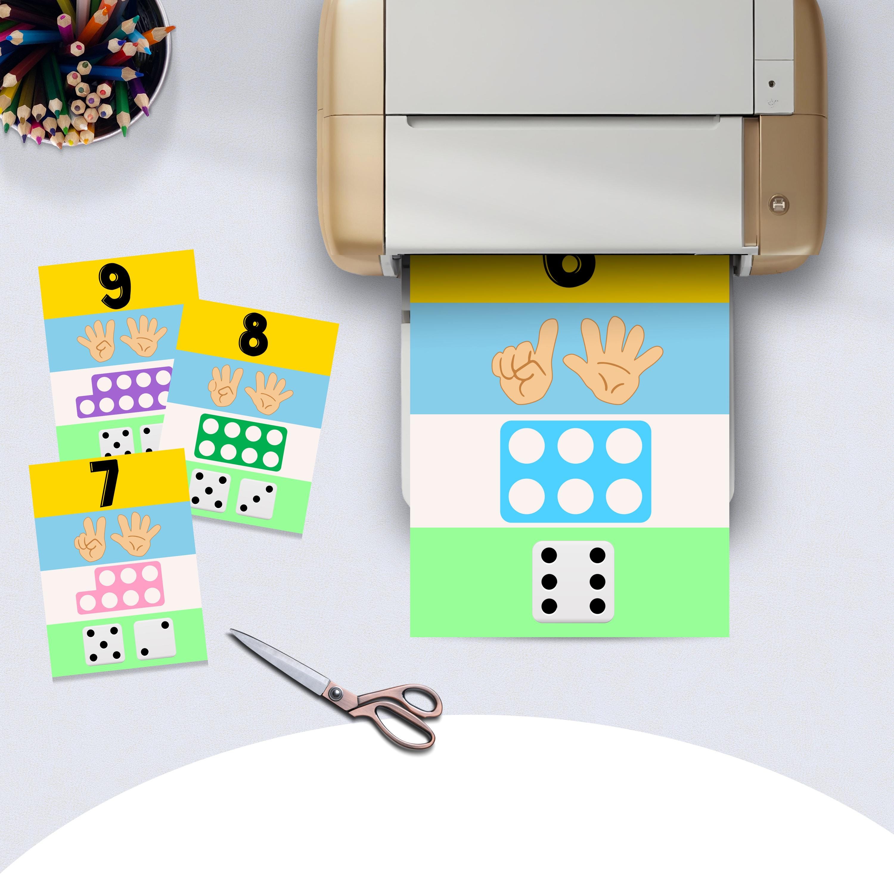 Number Flashcards and Posters 1- 10, Spring Classroom Decor, Numeral ...