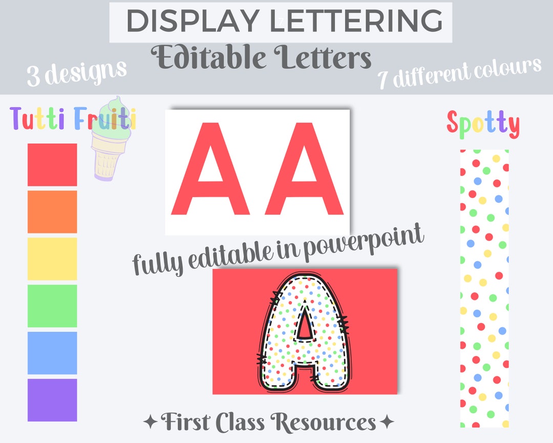 Instant Download Bulletin Board Letters, Printable Bulletin Board ...