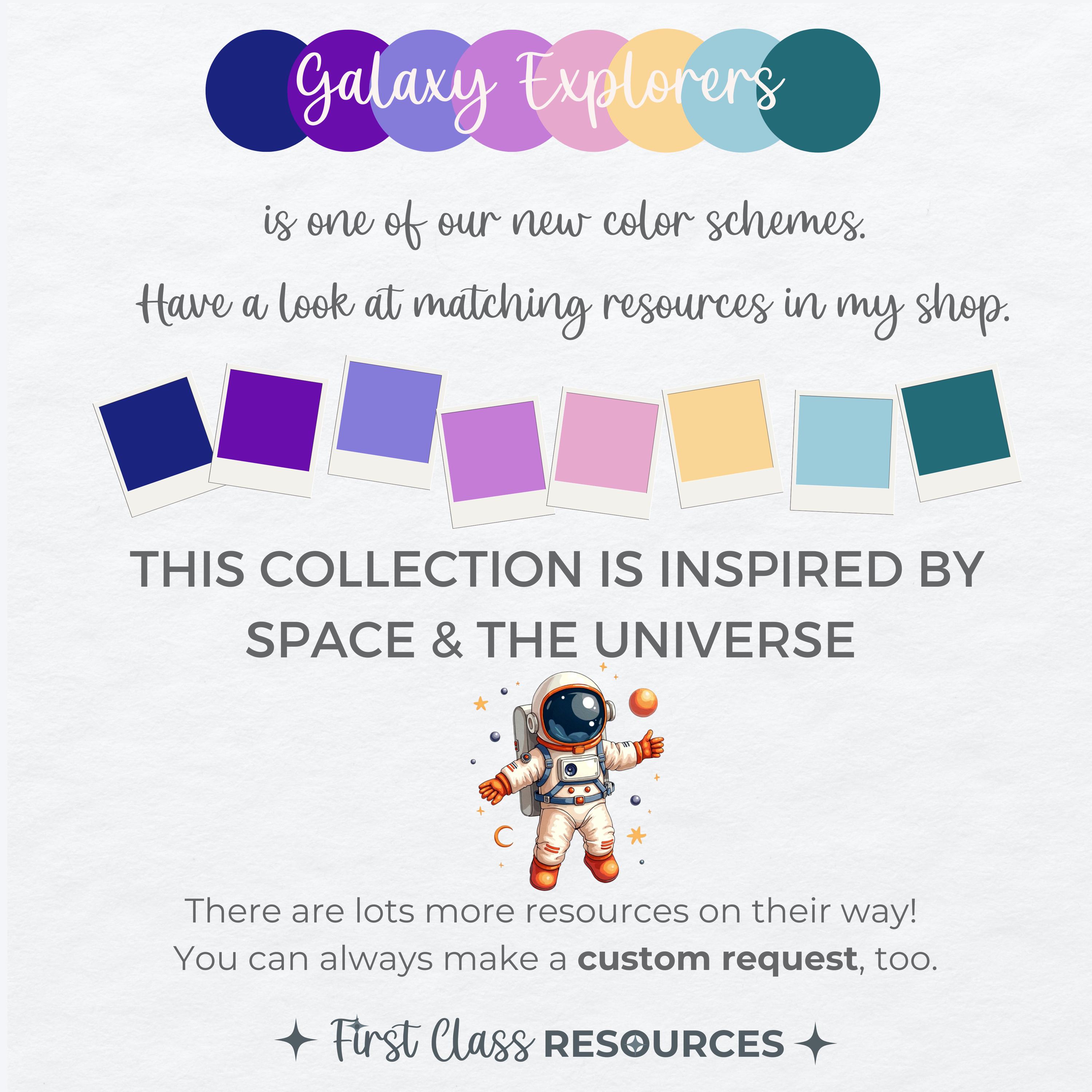 Space Alphabet Lettering for Display Galaxy Classroom Decor Bulletin ...
