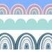 Teacher Bulletin Board Borders Rainbow Board Borders Modern Classroom ...