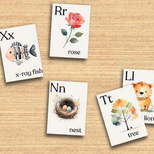 Nature Themed Alphabet Cards, Alphabet Posters Classroom Decor ...