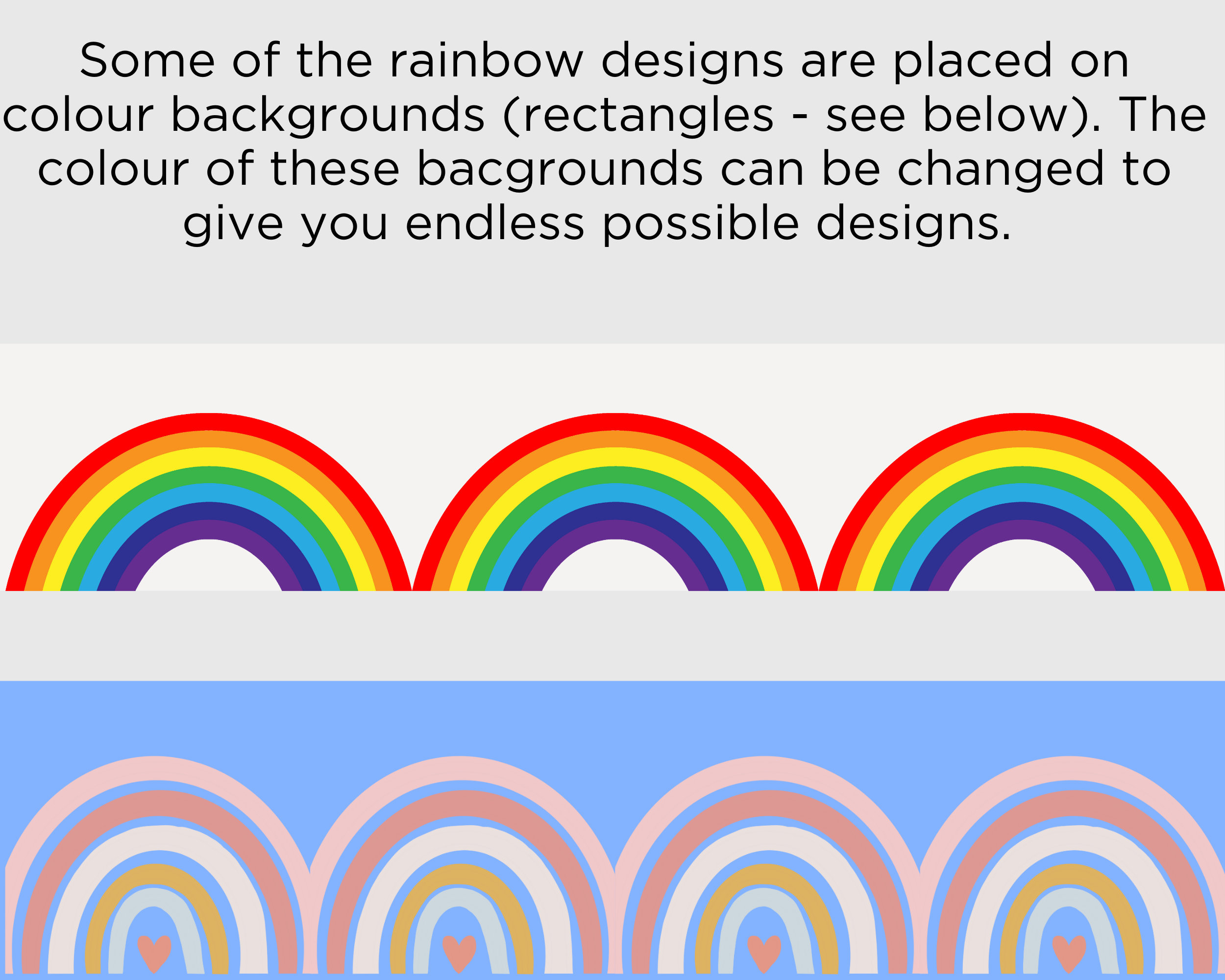 Teacher Bulletin Board Borders Rainbow Board Borders Modern Classroom ...