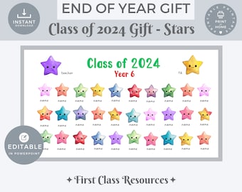 Personalised End of Year Gift for Students, Class Gift, Class Present ...