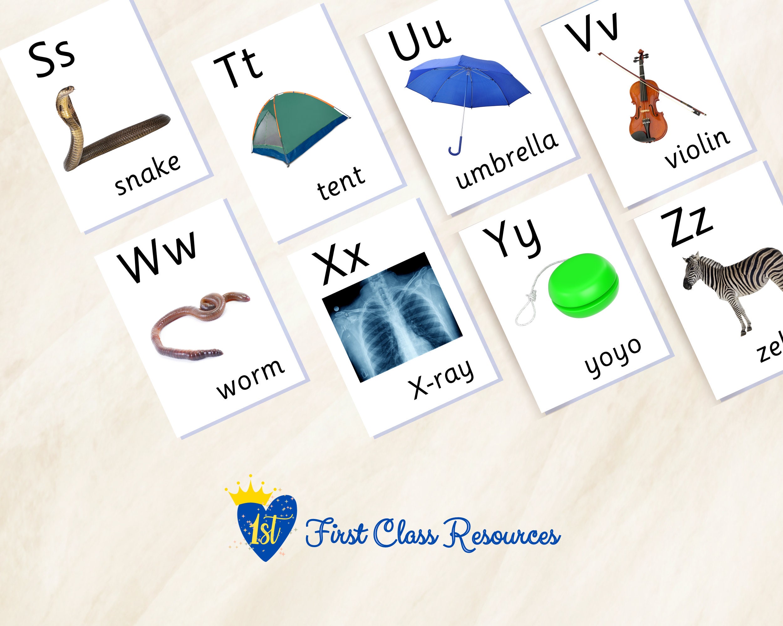 Large Alphabet Photo Posters for Classroom Alphabet Printable ...