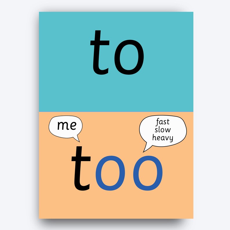 Homophones Classroom Posters 3, Homophones Posters, Classroom Decor ...