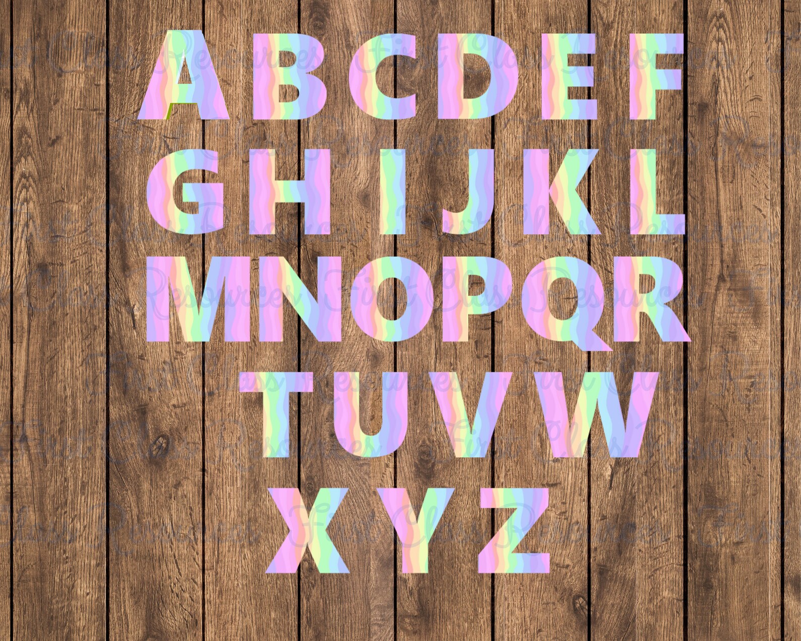 Rainbow Pastel Classroom Display Lettering Classroom Decor Editable ...