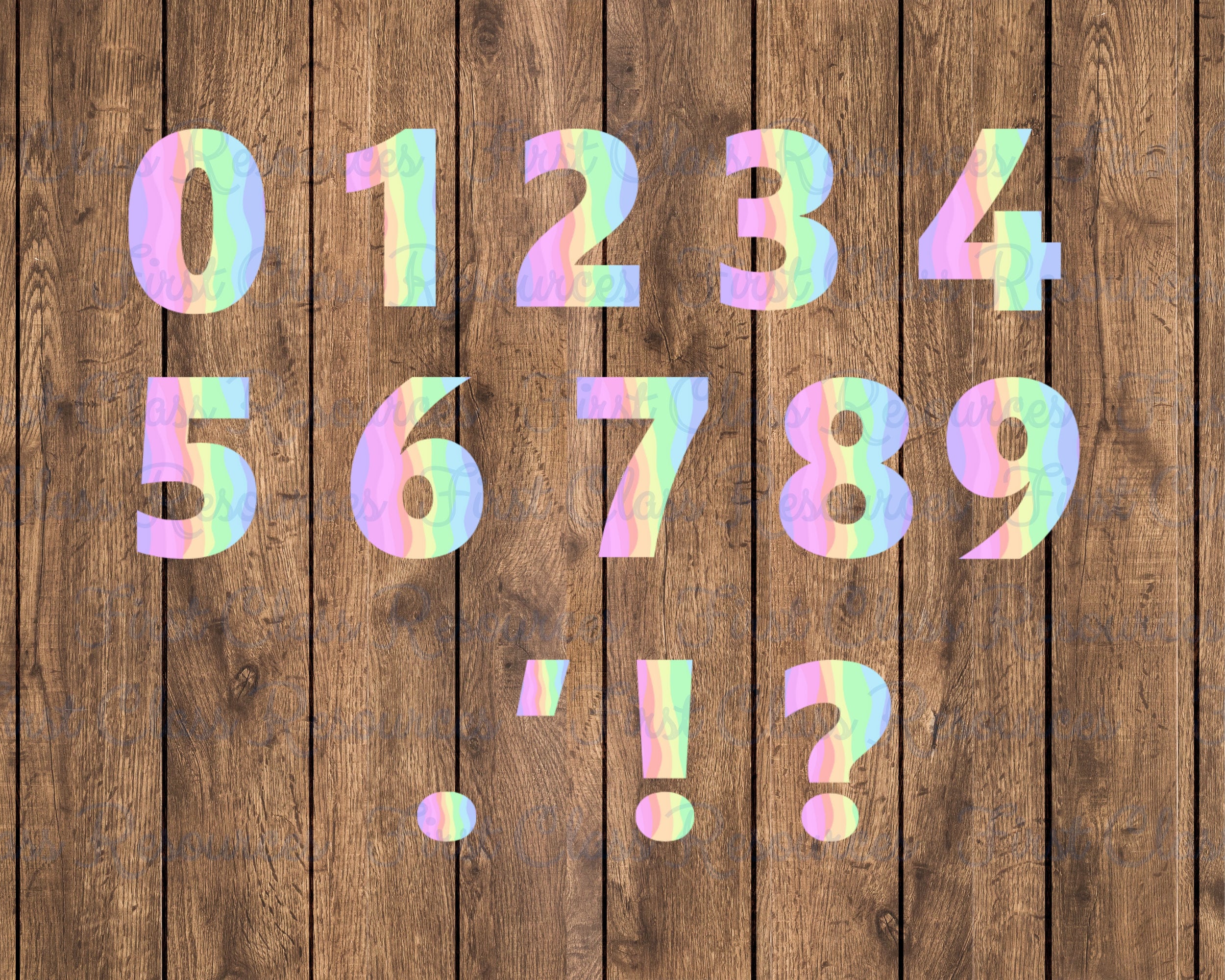 Rainbow Pastel Classroom Display Lettering Classroom Decor Editable ...