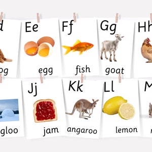 Alphabet Posters Classroom Decor, Alphabet Posters Real Pictures ...