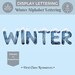 Winter Alphabet Clipart, Winter Display Lettering, Winter Alphabet ...