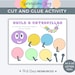 Build a Caterpillar Craft, Kids Spring Cut and Paste Activity, Fine ...