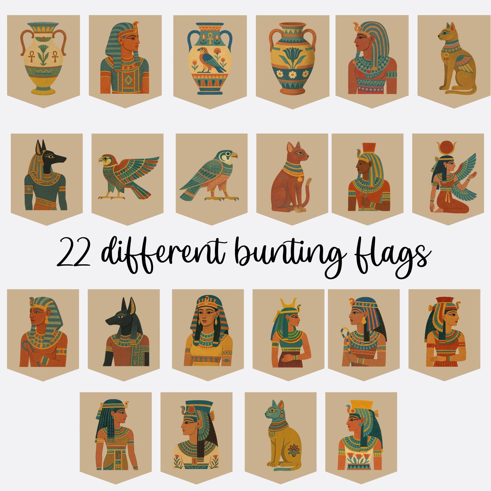 Bulletin Board Displays, Ancient Egypt Bunting and Borders Printable ...