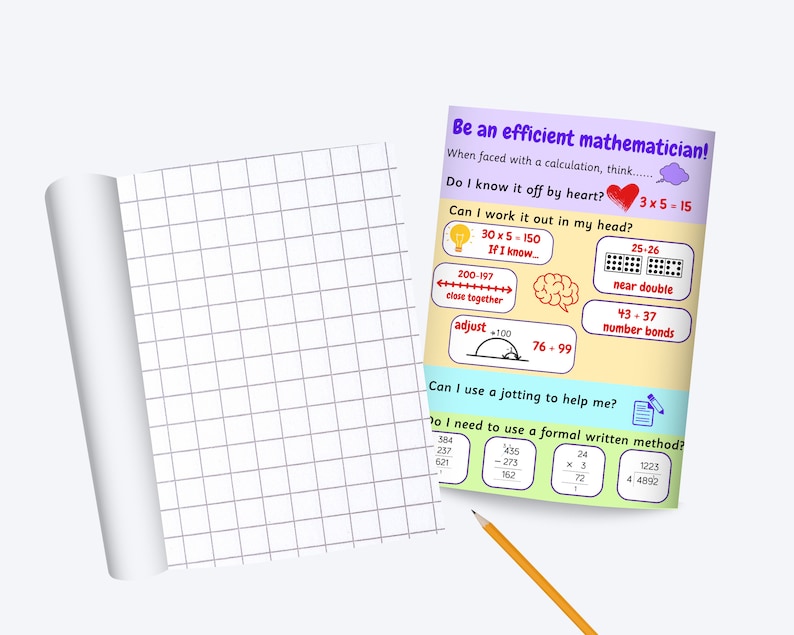 Maths Poster, Math Poster, Calculation Methods, Mental Maths, Number ...