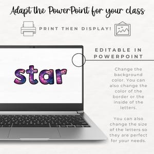 Space Alphabet Lettering for Display Galaxy Classroom Decor Bulletin ...