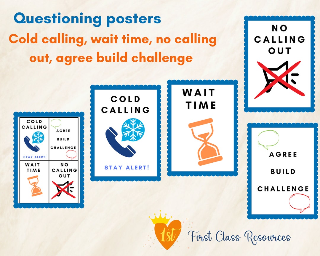 Classroom Posters Questioning Posters Cold Calling Question Types Agree ...