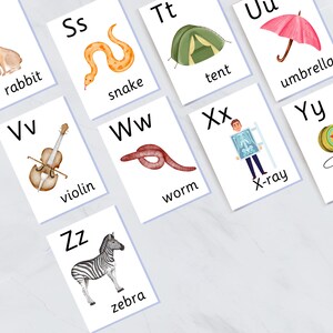 Classroom Watercolor Alphabet Posters Educational Alphabet Poster ...