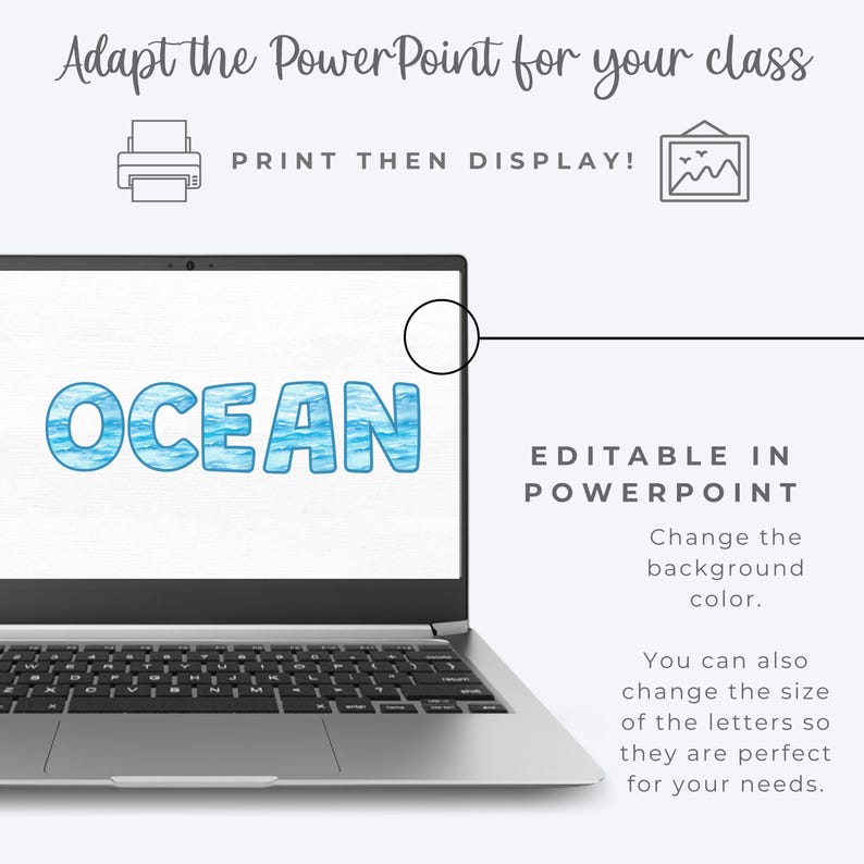 Under the Sea Themed Letters and Numbers, Ocean Wonders Water Waves ...